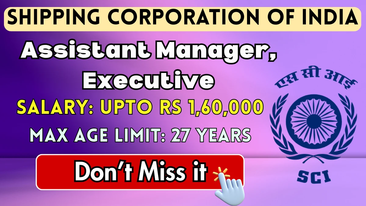 Shipping Corporation of India Recruitment 2025 – Apply Online for 75 ...